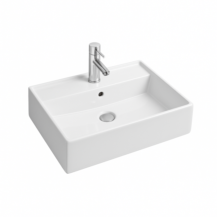 Zilver Art Wash Basin-White-Size: 520 x 460 x 155mm-ZARTB114