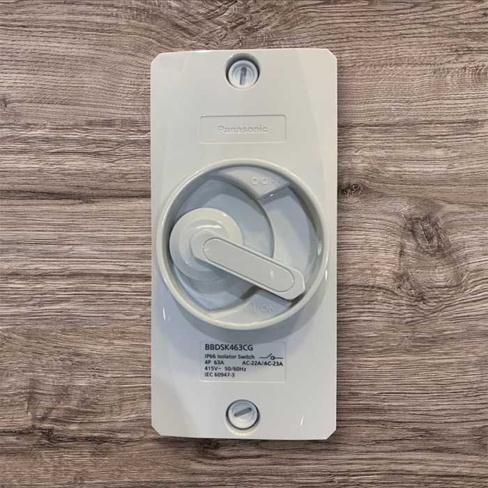 Panasonic 4 Pole 35 Amp Weather proof Isolator Switch | Homepoint.pk